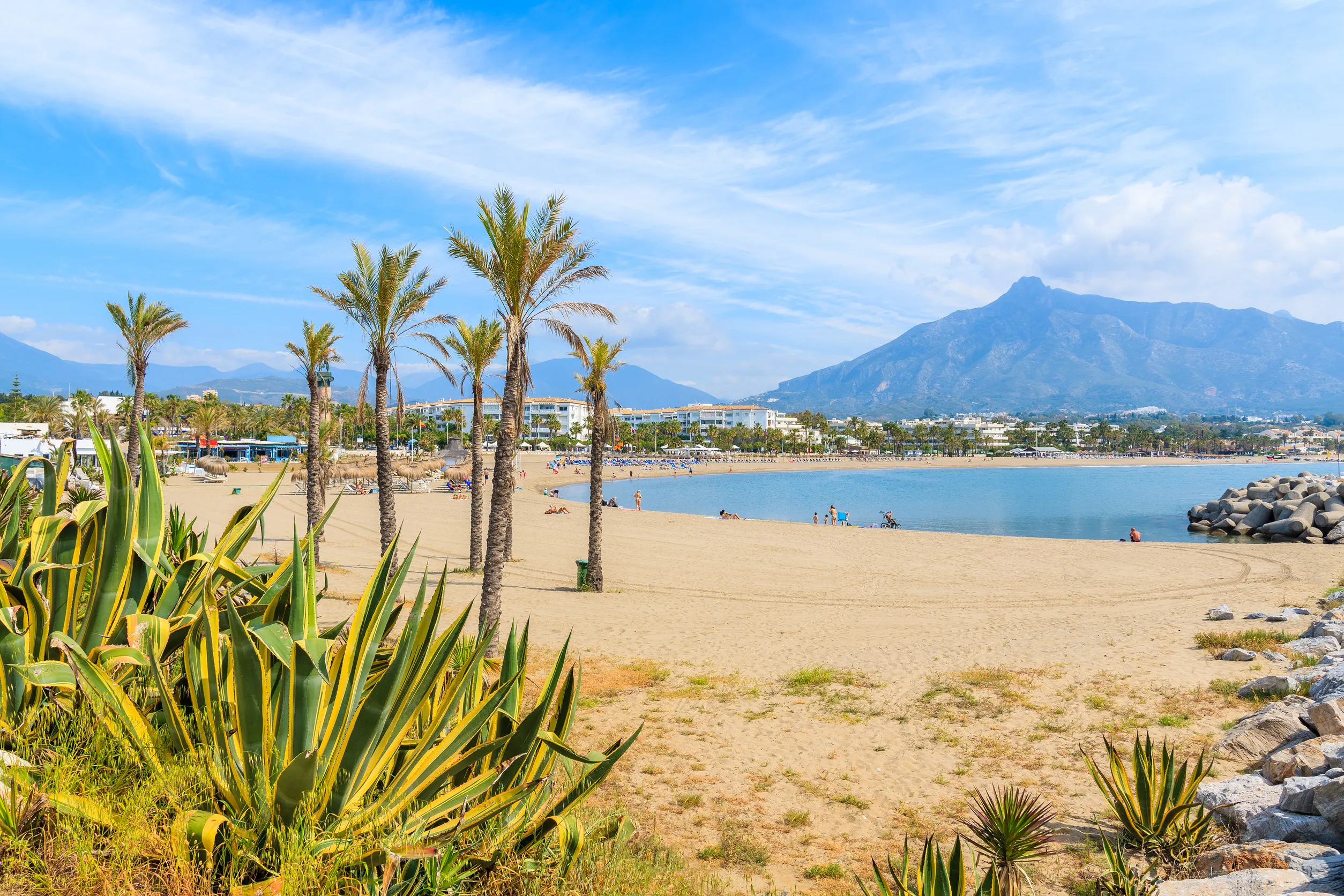 Wunderschne Seebad An Der Costa Del Sol Ebenbild